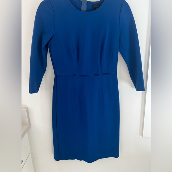 J. Crew | Dresses | J Crew 34 Sleeve Suiting Dress Cobalt Blue | Poshmark